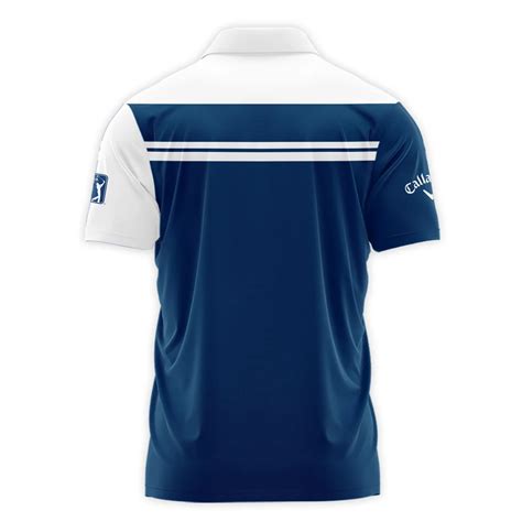 Callaway 124th Us Open Pinehurst Blue Pattern Sport Zipper Polo Shirt
