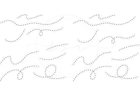 Dotted Lines And Dashed Lines Svg Bundle Png Bundle Dotted Etsy India