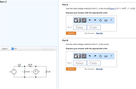 Solved Use The Node Voltage Method To Find V In The Chegg