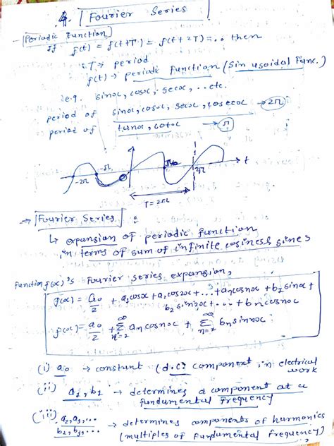 Fourier Series Short Notes Pdf