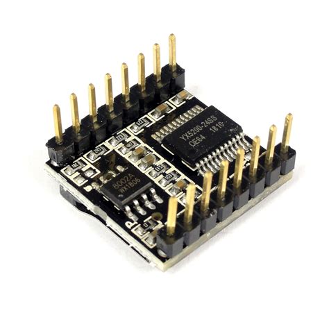 Modul Tf 16p Dfplayer Mini Player Audio 24 Biti 32 Gb Negru Auriu