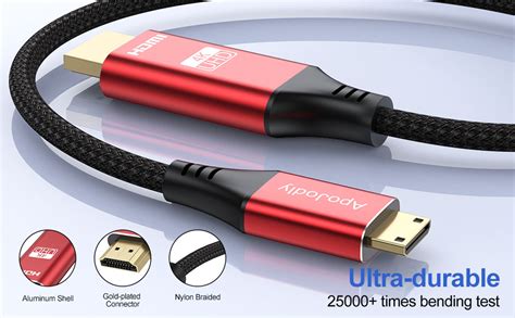 Apojodly Cable Mini Hdmi A Hdmi De 3 Pies 4k Hdmi A Mini