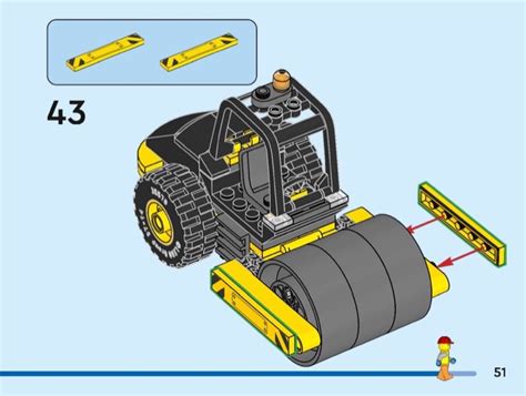 Lego Instructions For Set 60401 Construction Steamroller City