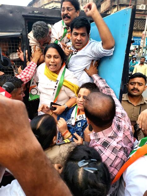 Free Photo Ncp Protests In Mumbai After Maha Bjp Minister Compares Cm