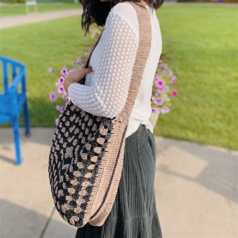 Crochet Granny Square Tote Bag Pattern PDF Video Tutorial Etsy