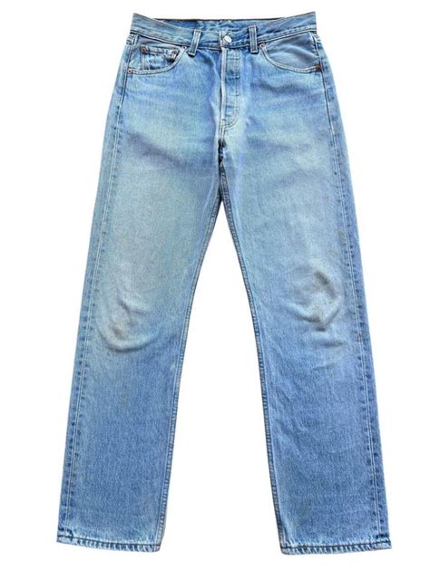 Vintage 90s Levis 501 Stone Wash Denim Jeans Vintage Levis 501 Made In