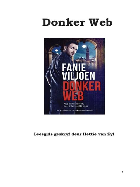die donker web summary pdf