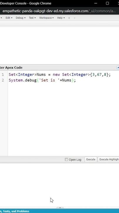 Set In Apex Coding Saleforce Salesforcetrailhead Youtube