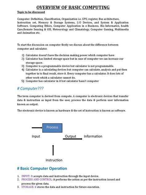 Basic Computer Pdf Random Access Memory Read Only Memory