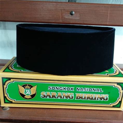 Jual Peci Songkok Hitam Polos Sarang Burung Safaga Songkok Nasional