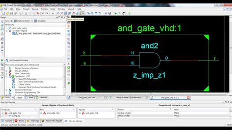 Logic Gate And Gate Design In Vhdlverilog In Ise For Spartan 3e By Digitronix Nepal Youtube