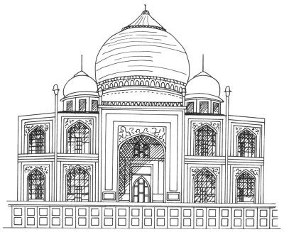 Taj Mahal Drawing Ubicaciondepersonas Cdmx Gob Mx