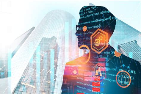 Computing Future And Analytics Concept Stock Photo Image Of Future Businessman