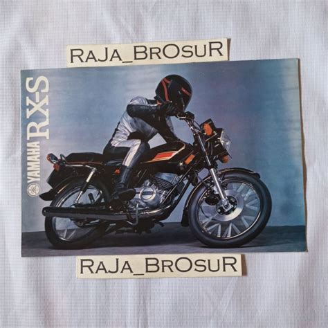 Jual Poster Brosur Katalog Leaflet Jadul Lawas Yamaha RXS RX S 5speed