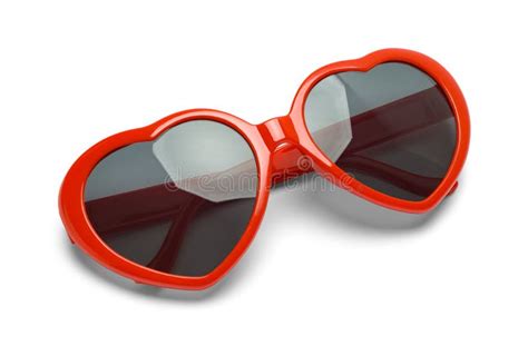 Folded Red Heart Sun Glasses Stock Image Image Of Retro Tinted