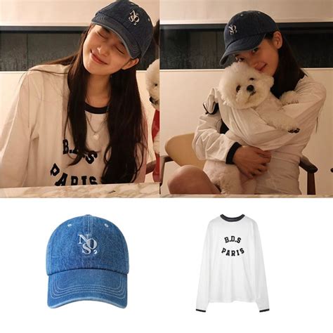 인스타그램 속 수지 사복 패션 옷 여자 모자 정보nos7 연예인 볼캡 추천 벌스데이수트 티셔츠 네이버 블로그