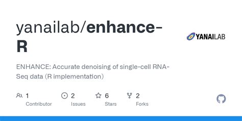 GitHub Yanailab Enhance R ENHANCE Accurate Denoising Of Single Cell RNA Seq Data R