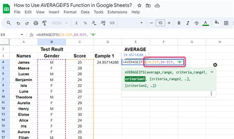 How To Use AVERAGEIFS Function In Google Sheets Liberian Geek