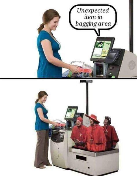 Unexpected Item In Bagging Area Meme Guy