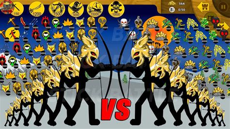 Epic Fight Golden Kytchu Vs All Items Stick War Legacy Stick Battle