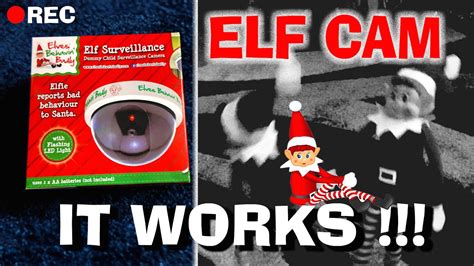Elf On The Shelf Caught Moving On Elf Surveillance Camera Cctv Youtube