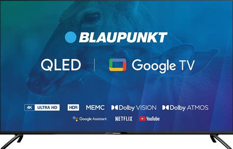 TELEWIZOR BLAUPUNKT 50 CALI 4K UHD QLED GOOGLE TV DOLBY ATMOS DVB T T2