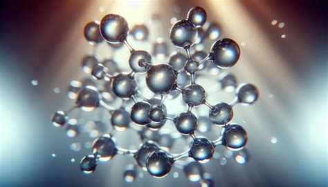 A Detailed 3d Rendering Of A Molecule Structure With Reflective Spheres