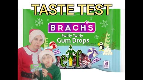 Taste Test Brachs Elf Swirly Twirly Gum Drops Buddy Elf Movie Happy