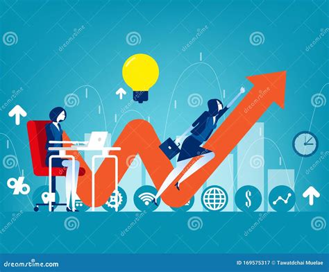 Entrepreneur Startup Concept Buisness Vector Illustration Direction