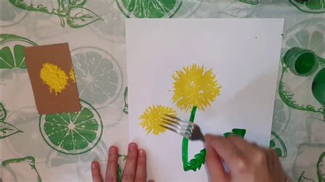 МК Рисование Одуванчик Youtube