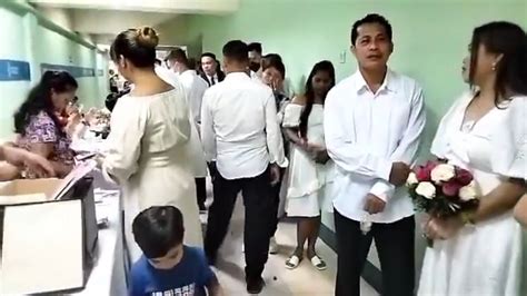 Couples Tie The Knot During A Mass Wedding Ceremony At The Cuneta