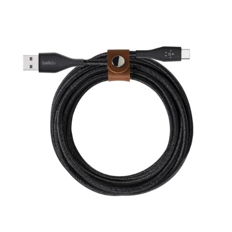 BELKIN CABLE DURATEK PLUS USB C To USB A WITH STRAP 1m WHITE