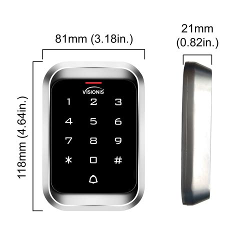 Standalone Access Control Keypad And Card Reader Indoor Outdoor