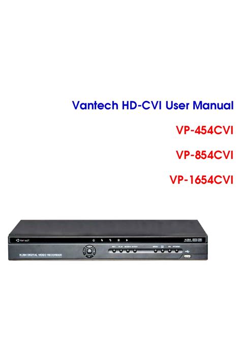 vantech vp 454cvi user manual pdf download manualslib