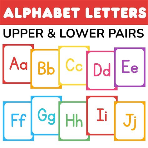 Free Alphabet Pairs Flashcards With Realistic Pictures