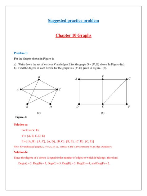 Chapter 10 Practice Problems Pdf Graph Theory Mathematical