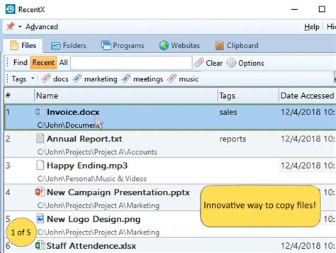 fast file copying renaming and deleting in windows using recentx