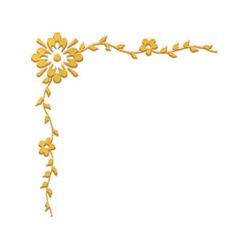 Border European Pattern Lace Corners Pattern Frame Corner Png