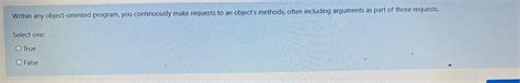 Solved Within Any Object Oriented Program You Continuously