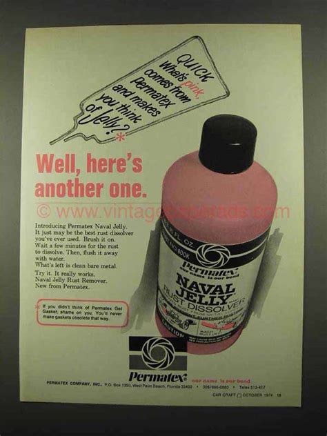 Permatex Naval Jelly Rust Dissolver Ad Another One