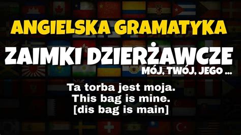 Zaimki Dzier Awcze Angielski Youtube