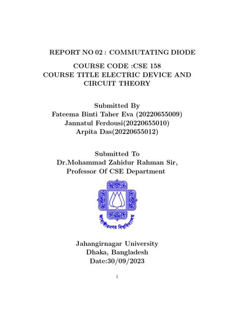 Lab Report 2 Pdf Rectifier Diode