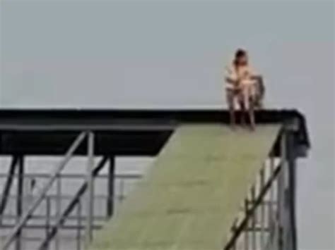 Man Cycling On Roof Of Foot Overbridge Goes Viral
