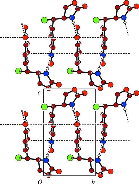 Projection Along A Axis Showing Zigzag Chain Of C 10 H 9 Cln 2 O 4
