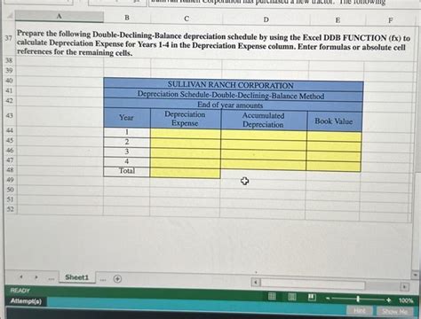 Solved Formulas Required For Excel Please Complete The