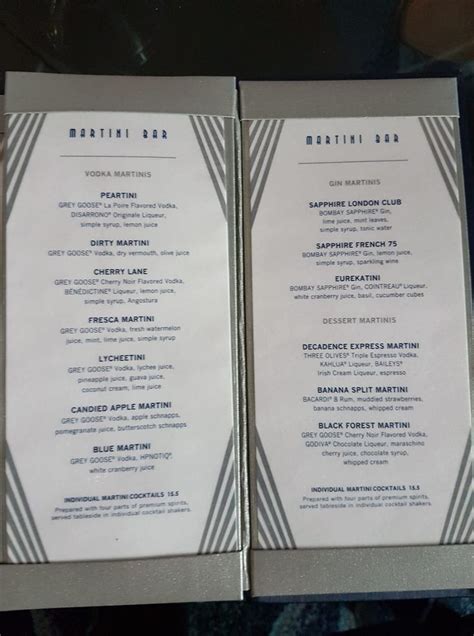 Celebrity Cruises Drink Packages And Bar Menus 2023 2024 Cruising For