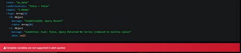 Error Template Variables Are Not Supported In Alert Queries Alerting