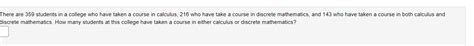Solved Find The Number Of Elements In A1∪a2∪a3 If There Are