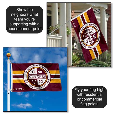 Washington Commanders Patch Button Circle Logo Banner Flag State