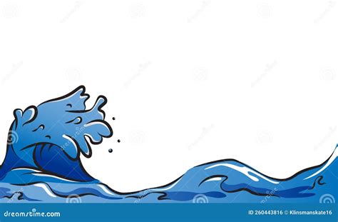 海洋波插图矢量图背景 向量例证 插画 包括有 飞溅 空白 查出 动画片 图标 设计 模式 260443816